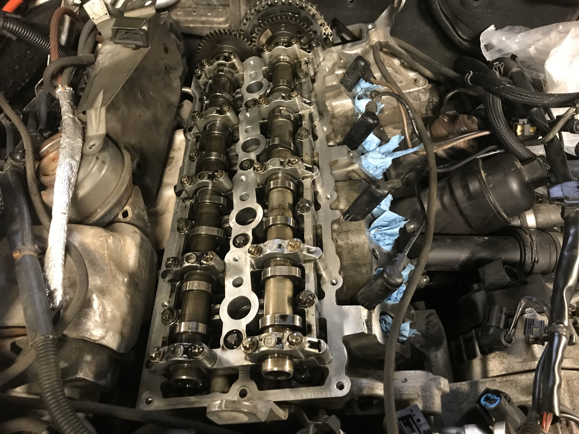 Замена цепей ГРМ N47S1 — BMW 5 series (F10), 2 л, 2012 года | визит на ...