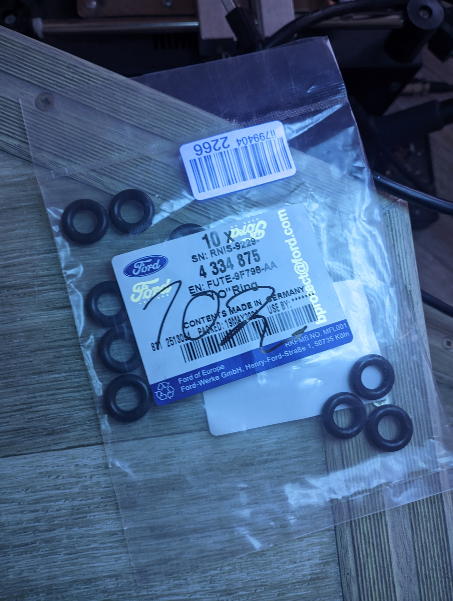 Кольца 4334875 для форсунок EV6 BOSCH 0280156154 / 1149958 Ford и на ...