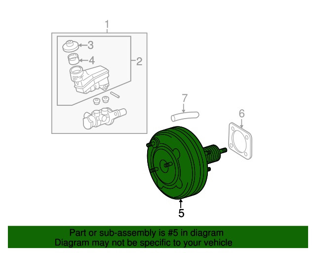 4461033680 Усилитель тормозов вакуумный Тормозной цилиндр в сборе Camry ...