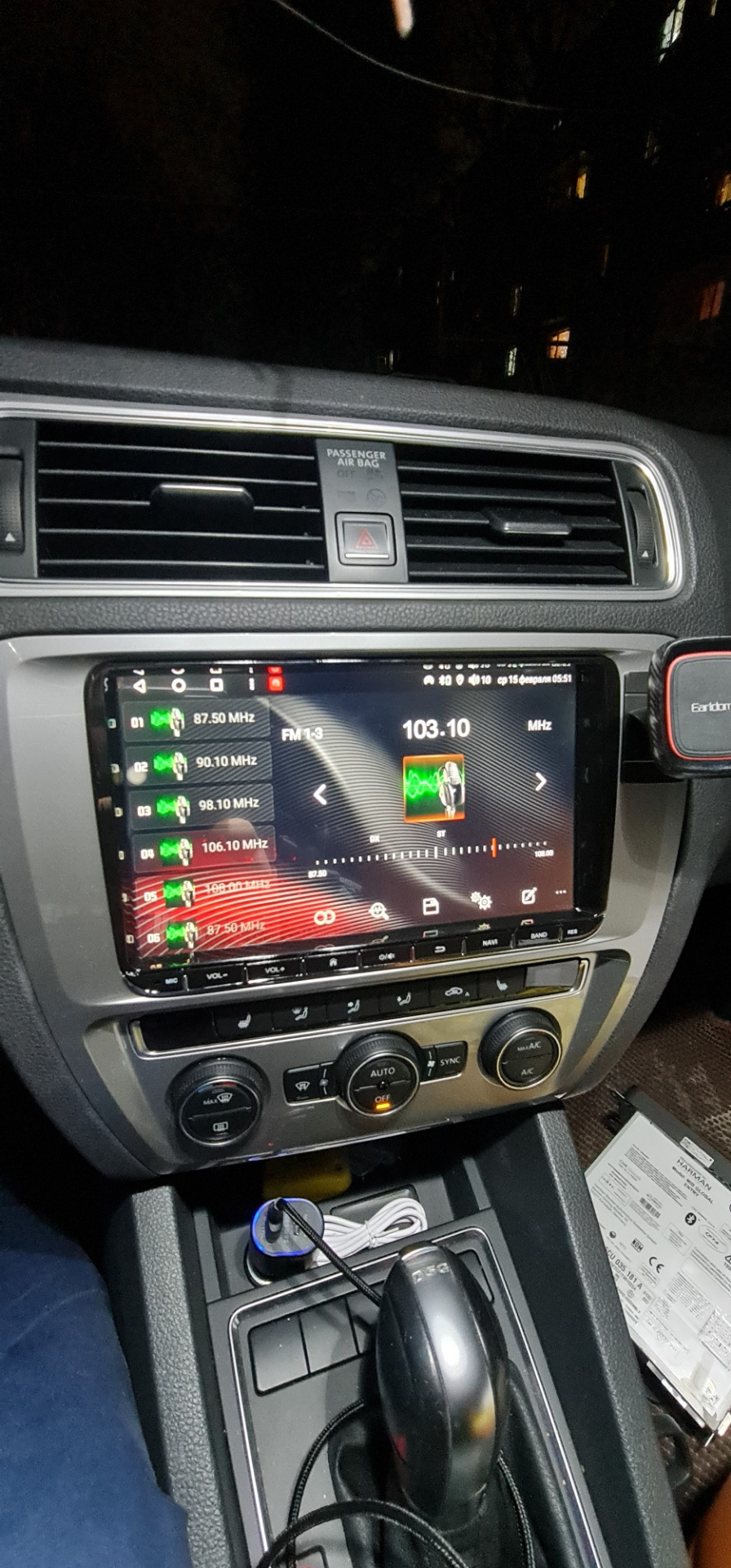 Магнитола андроид Vaycar 09V4 — Volkswagen Jetta VI, 1,4 л, 2018 года ...