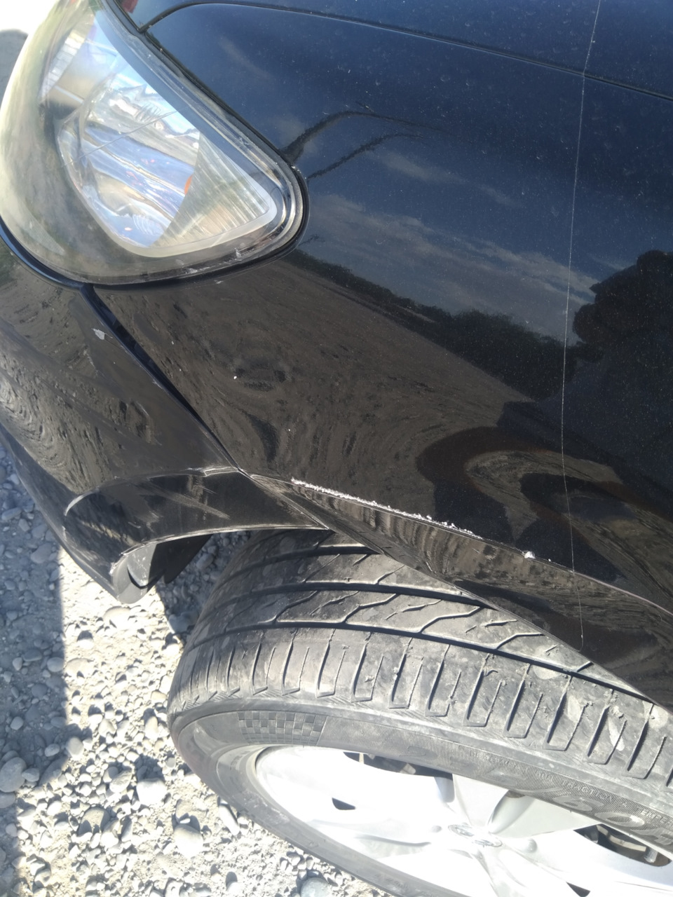 Подправили крылышки Вороному — Hyundai Santa Fe (2G), 2,2 л, 2010 года ...