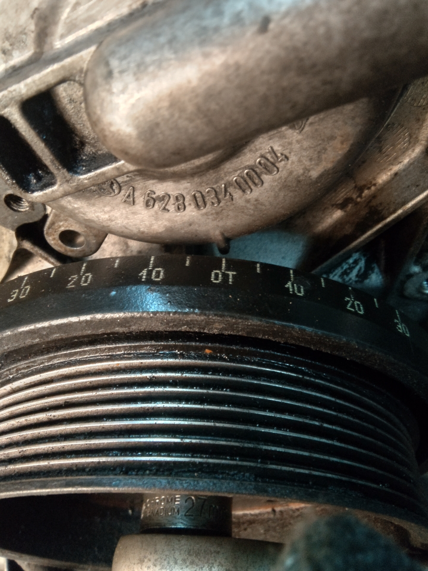 Замена ГРМ/цепи на OM628 4.0 cdi — Mercedes-Benz S-Class (W220), 4 л ...