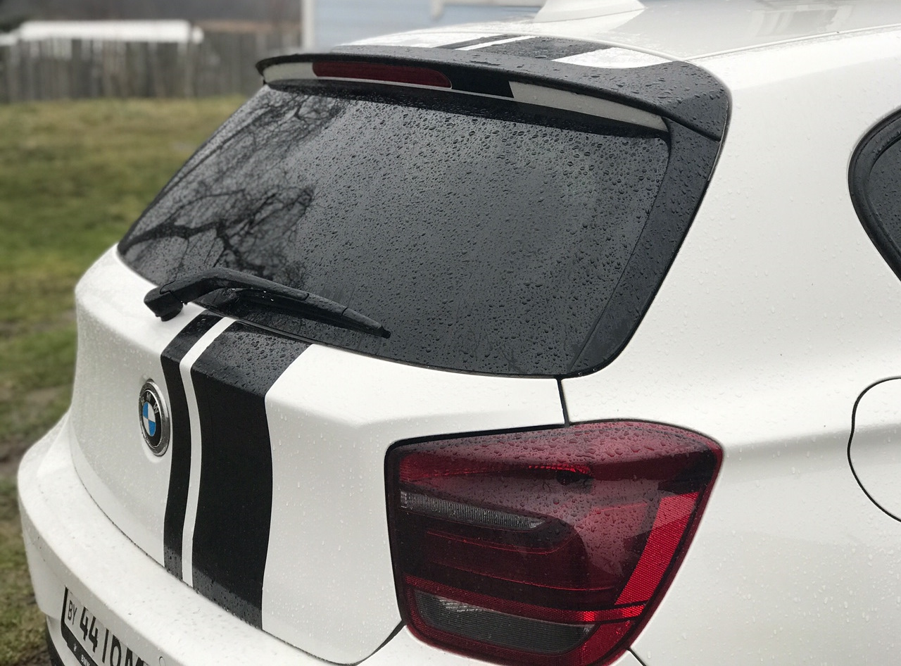 #43 ЛАВКА — ставим задний спойлер и S320A +0,66кг — BMW 1 series (F20 ...