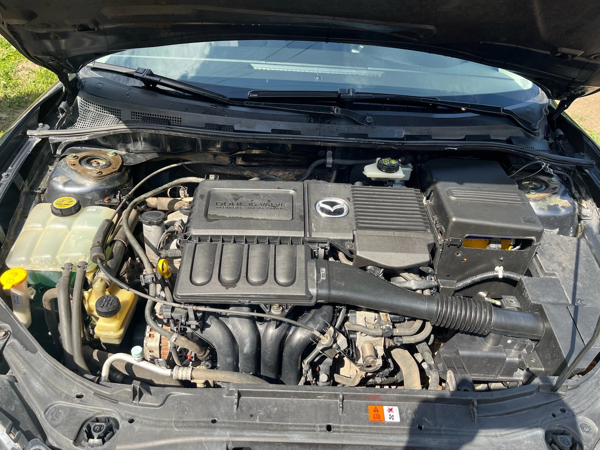 Mazda 3 BK — Мойка подкапотного пространства — Mazda 3 (1G) BK, 1,6 л ...