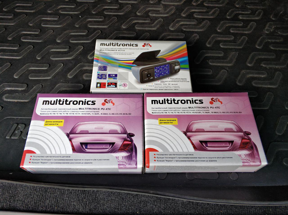 Multitronics VC731+ парктроники по кругу — Mitsubishi Pajero Sport (2G), 3 л, 2015 года ...