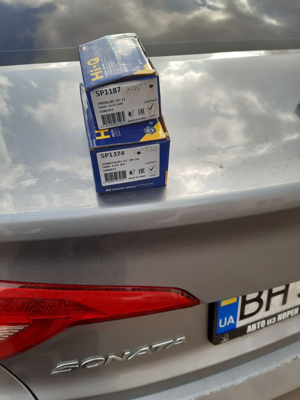 Замена колодок — Hyundai Sonata VII (LF), 2 л, 2015 года | расходники ...