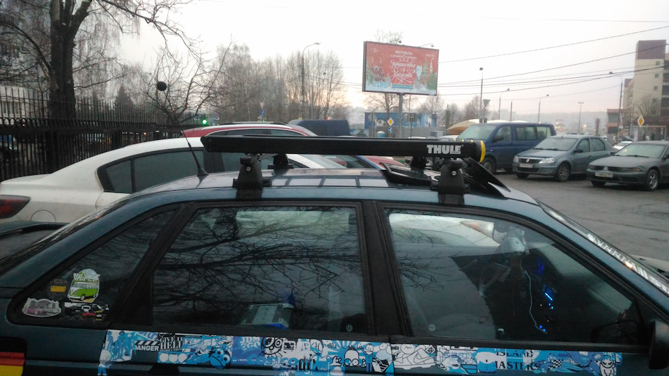 Корзина THULE Standard 581 — Volkswagen Passat B3, 1,8 л, 1989 года | стайлинг | DRIVE2