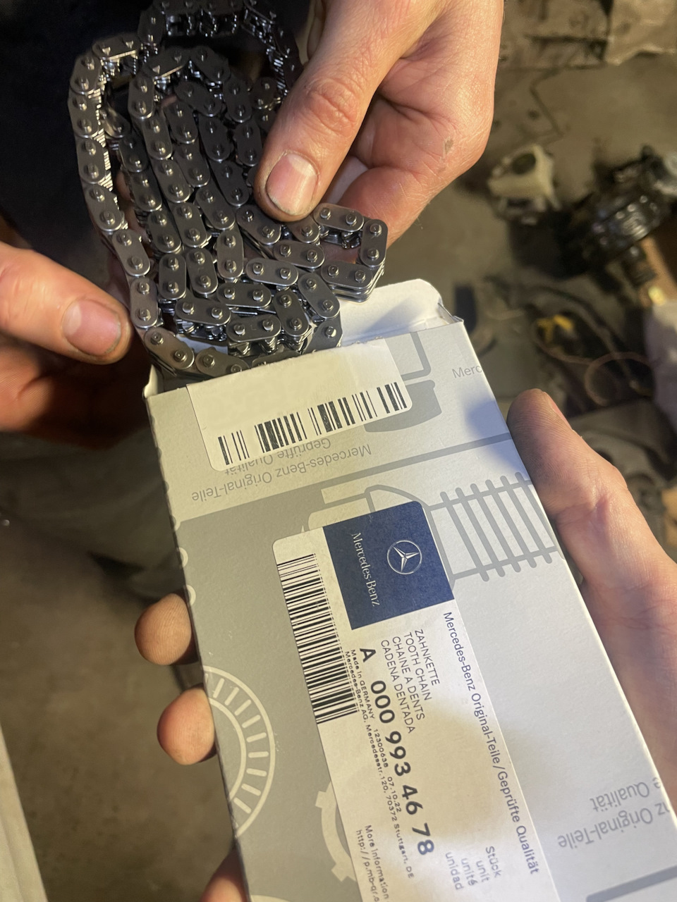 A0009934678 Цепь грм Mercedes | Запчасти на DRIVE2