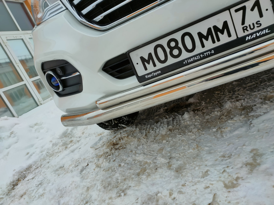 Защита бампера — Haval H9 (1G), 2 л, 2023 года | аксессуары | DRIVE2
