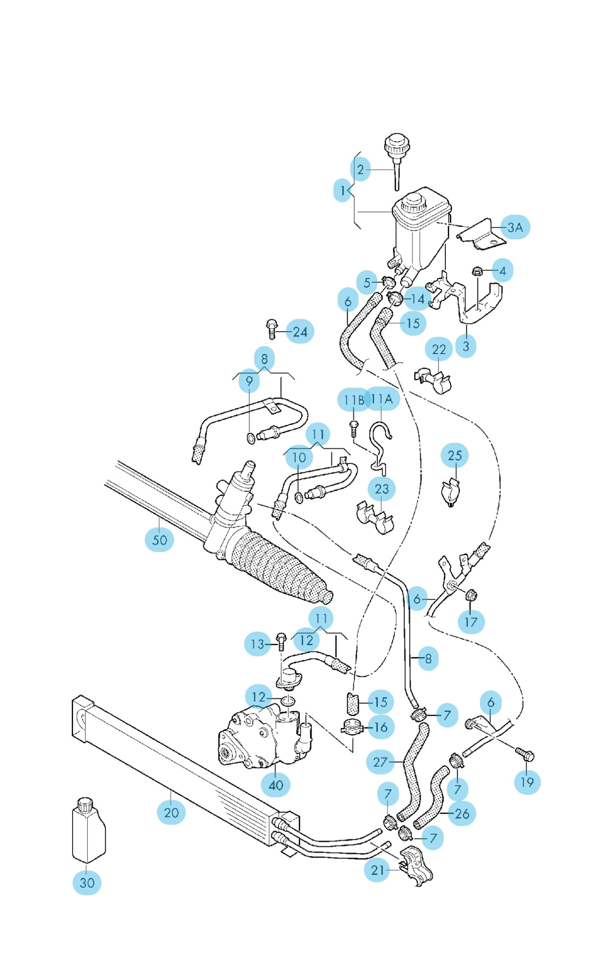 Замена шланга ГУР высокого давления 7P0422893AB — Volkswagen Touareg ...
