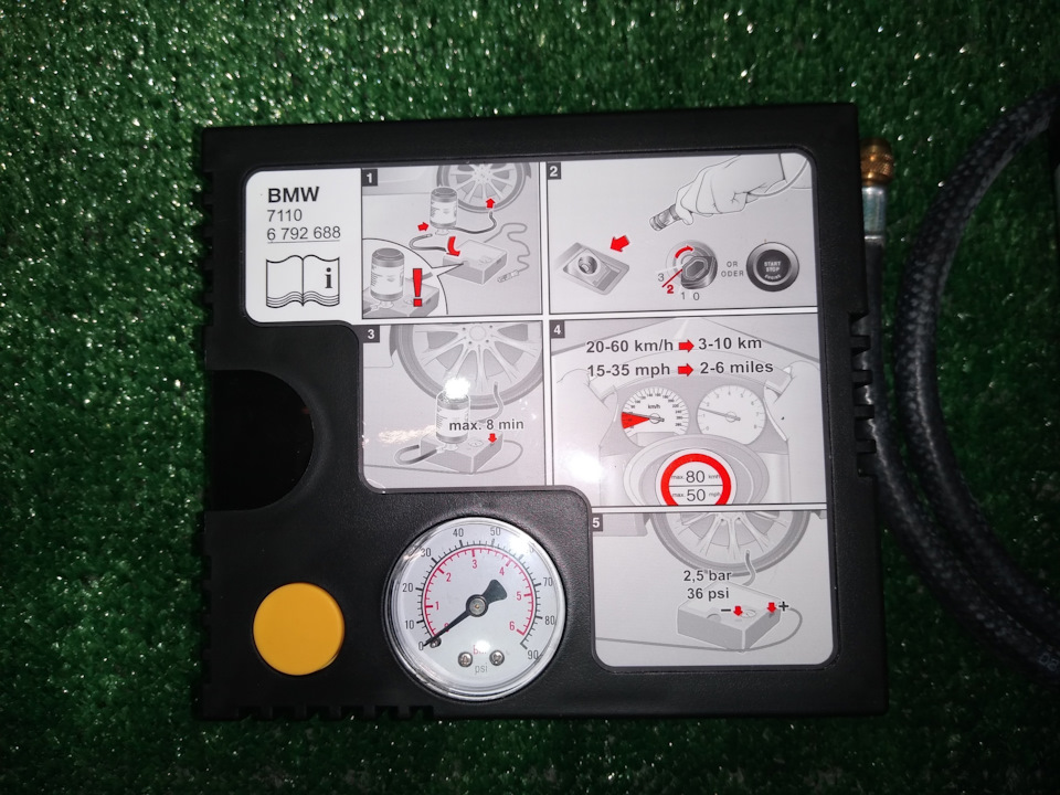 Компрессор для шин BMW + сумочка для хранения — BMW 3 series Touring ...