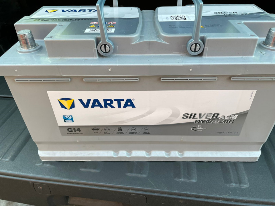 VARTA Silver Dynamic AGM — Volvo XC90 (1G), 2,5 л, 2012 года | запчасти ...