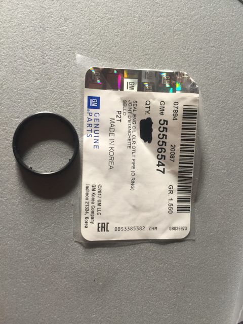 55556547 Кольцо уплотнительное трубки маслоохладителя GM | Запчасти на ...