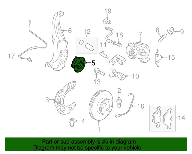 31206867087 Ступица переднего колеса с подшипником BMW | Запчасти на DRIVE2