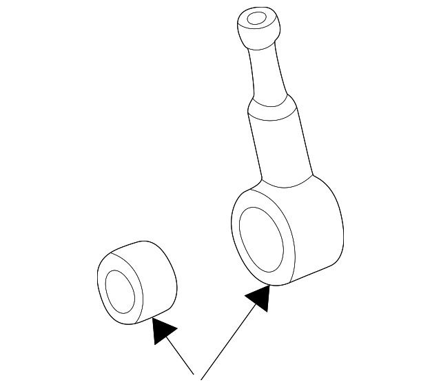 4056A106 Тяга стабилизатора передняя левая OEM Mitsubishi | Запчасти на ...
