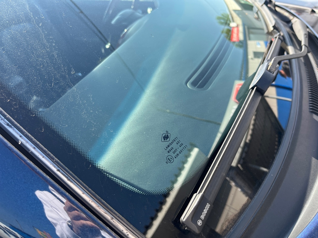 Замена лобового стекла — Hyundai Sonata IV (EF), 2 л, 2007 года | визит ...