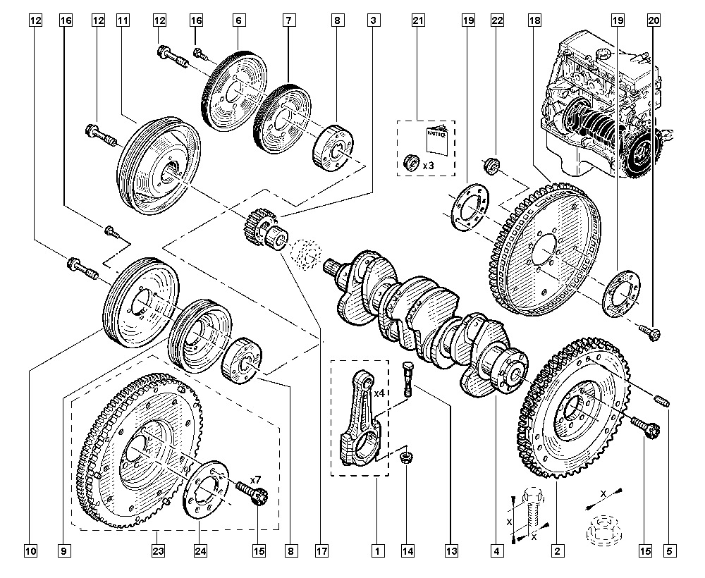 Ремонт двигателя автомобиля Renault Logan | LS0G, LS12, LS0H, LS1Y ...