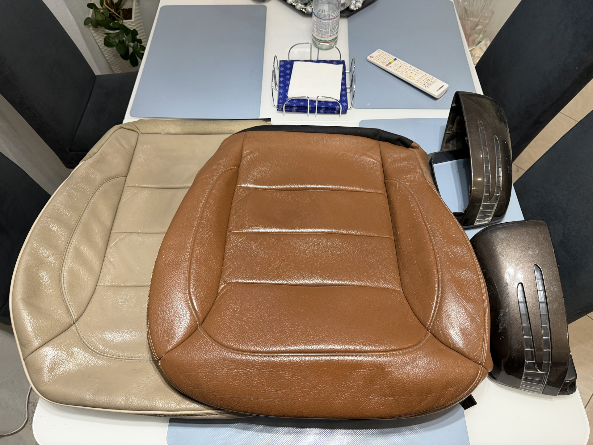 #74 — Шкурки сидений и зеркал (ПРОДАМ) — Mercedes-Benz GLS (X166), 3 л ...