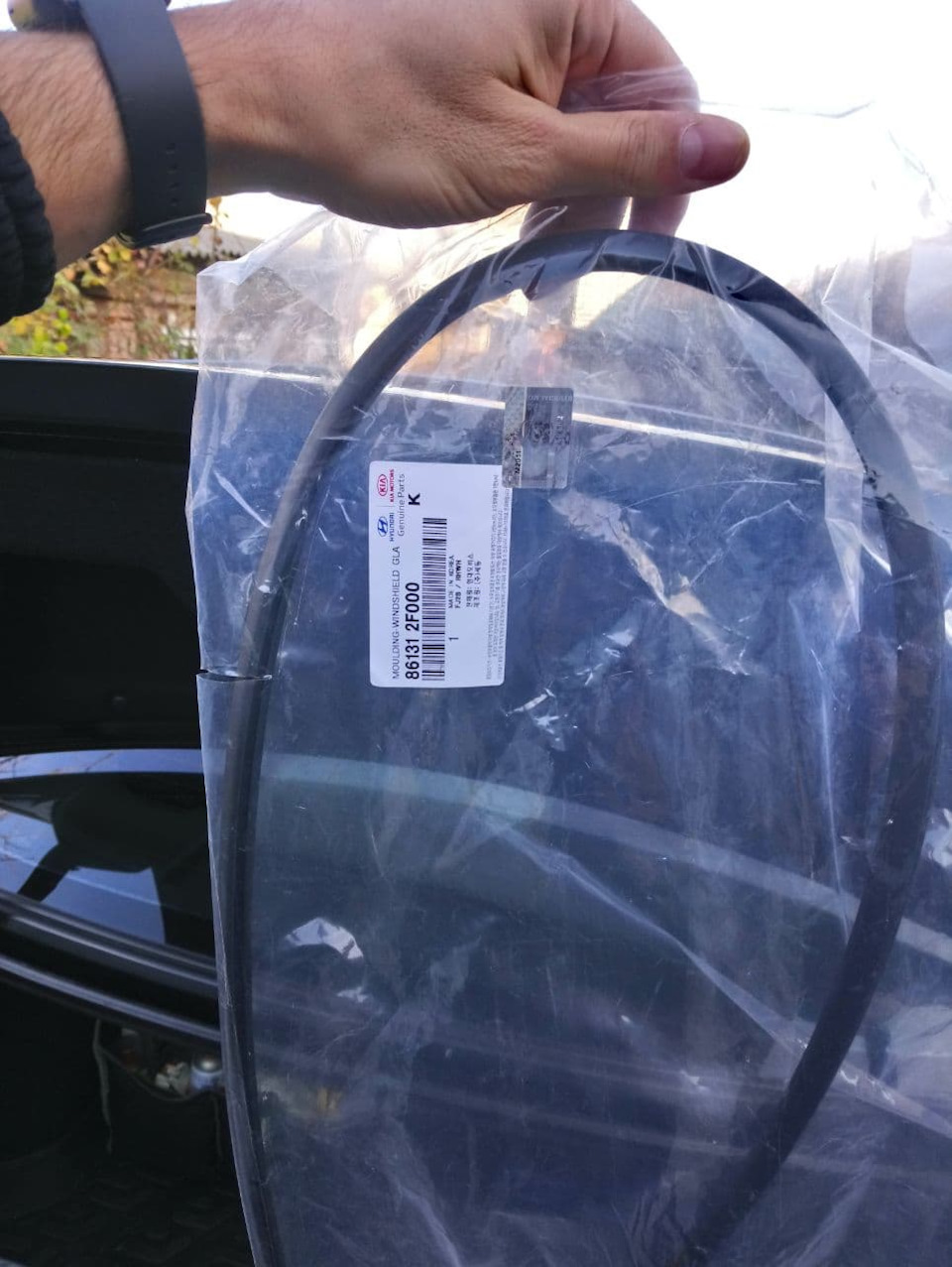 861312F000 МОЛДИНГ ВЕТРОВОГО СТЕКЛА KIA HYUNDAI | Запчасти на DRIVE2