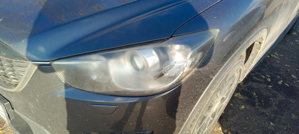 Полировка фар — Mazda CX-5 (1G), 2 л, 2014 года | другое | DRIVE2