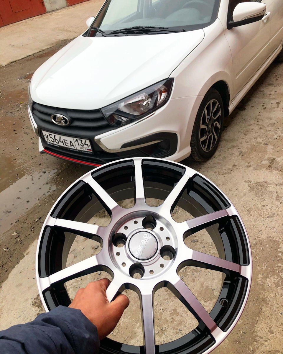 Катки на зиму — Lada Гранта (2G) FL, 1,6 л, 2020 года | колёсные диски ...