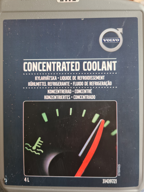 31439721 АНТИФРИЗ 4Л (КОНЦ) / ANTI-FREEZE Volvo | Запчасти на DRIVE2