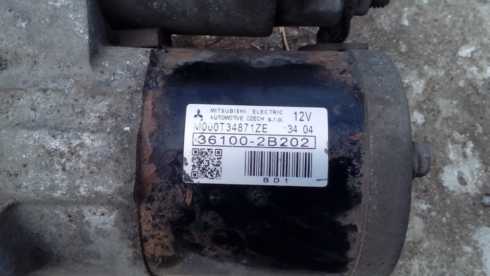 361002B202 СТАРТЕР В СБОРЕ KIA HYUNDAI | Запчасти на DRIVE2