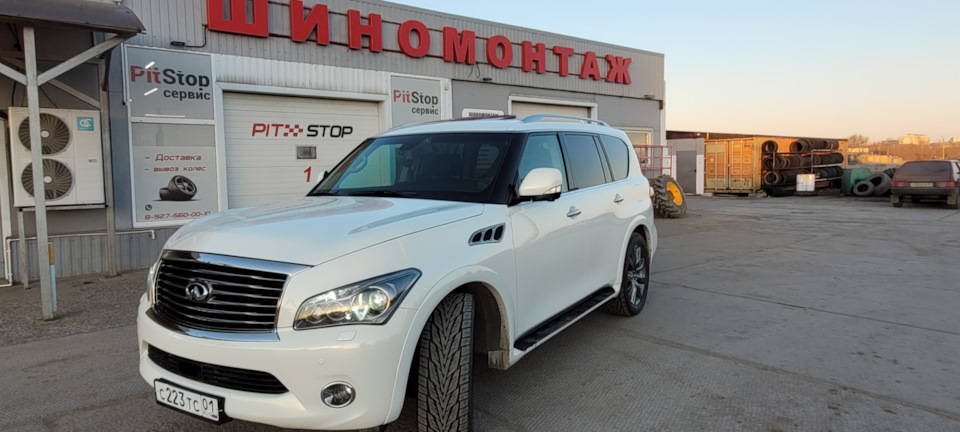 Пришла весна! — Infiniti QX56 (2G), 5,6 л, 2010 года | шины | DRIVE2