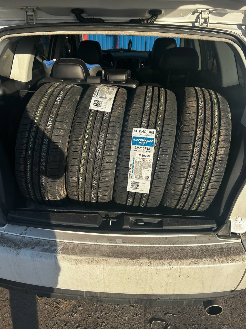 Летняя резина kumho crugen hp71 225/55 r18 — Mitsubishi Outlander XL, 2 ...