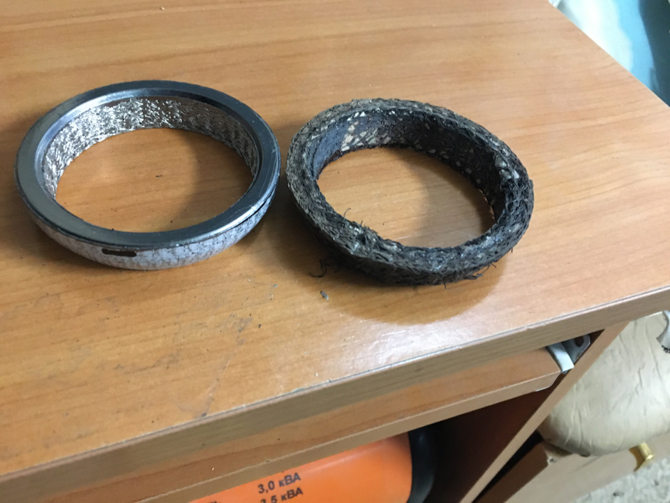 Замена уплотнительного кольца выхлопа или досвидания скрип. — Toyota ...