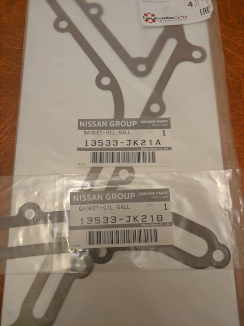 13533JK21A Прокладка масляных каналов NISSAN INFINITI | Запчасти на DRIVE2
