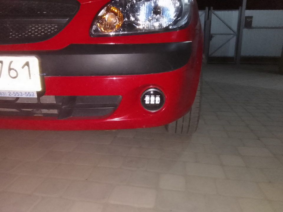 Установка ПТФ от ВЕСТЫ на ГЕТЦА — Hyundai Getz, 1,4 л, 2010 года ...