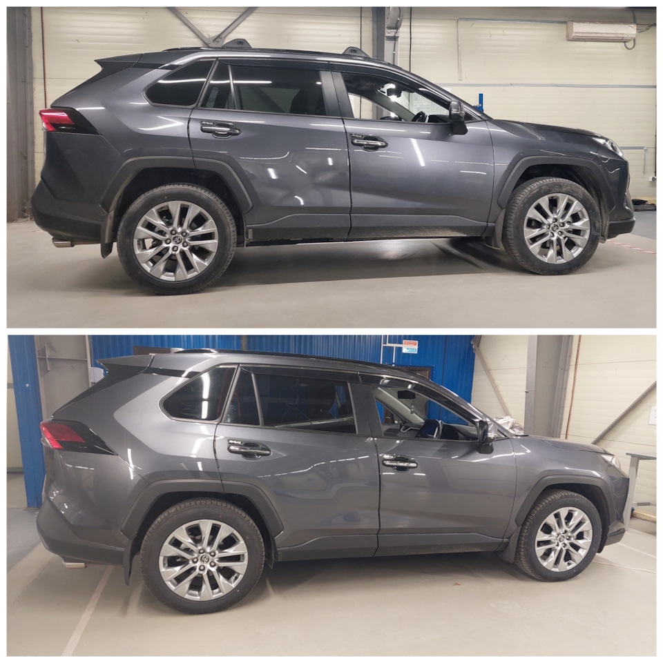 Проставки 25мм+ 30мм. — Toyota RAV4 (5G), 2 л, 2019 года | своими ...