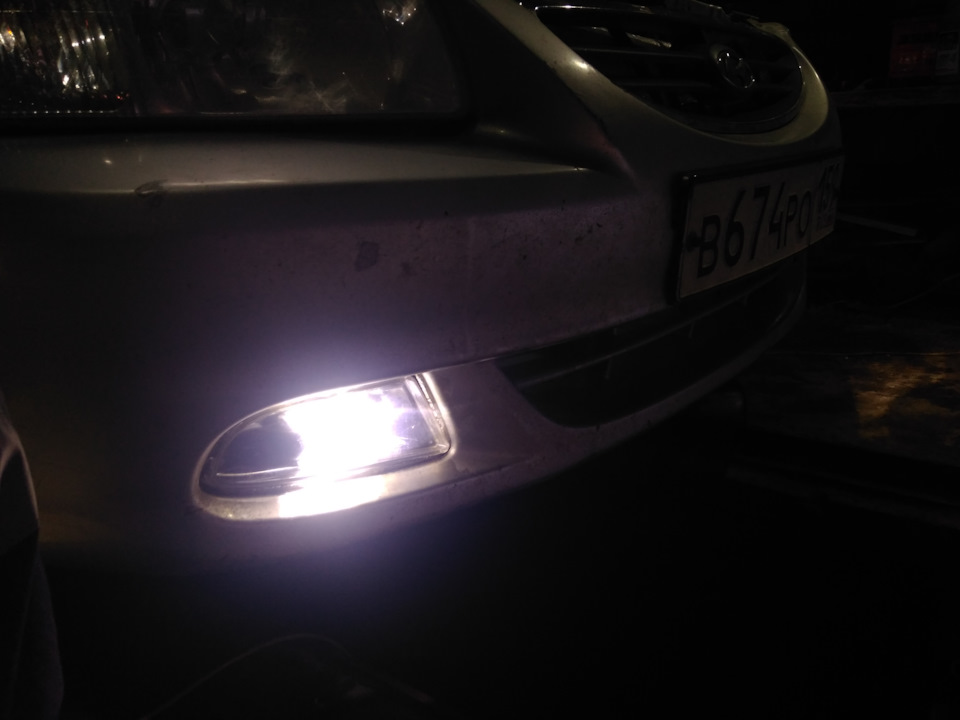 Светодиодные противотуманки круто. — Hyundai Accent (2G), 1,5 л, 2005 ...