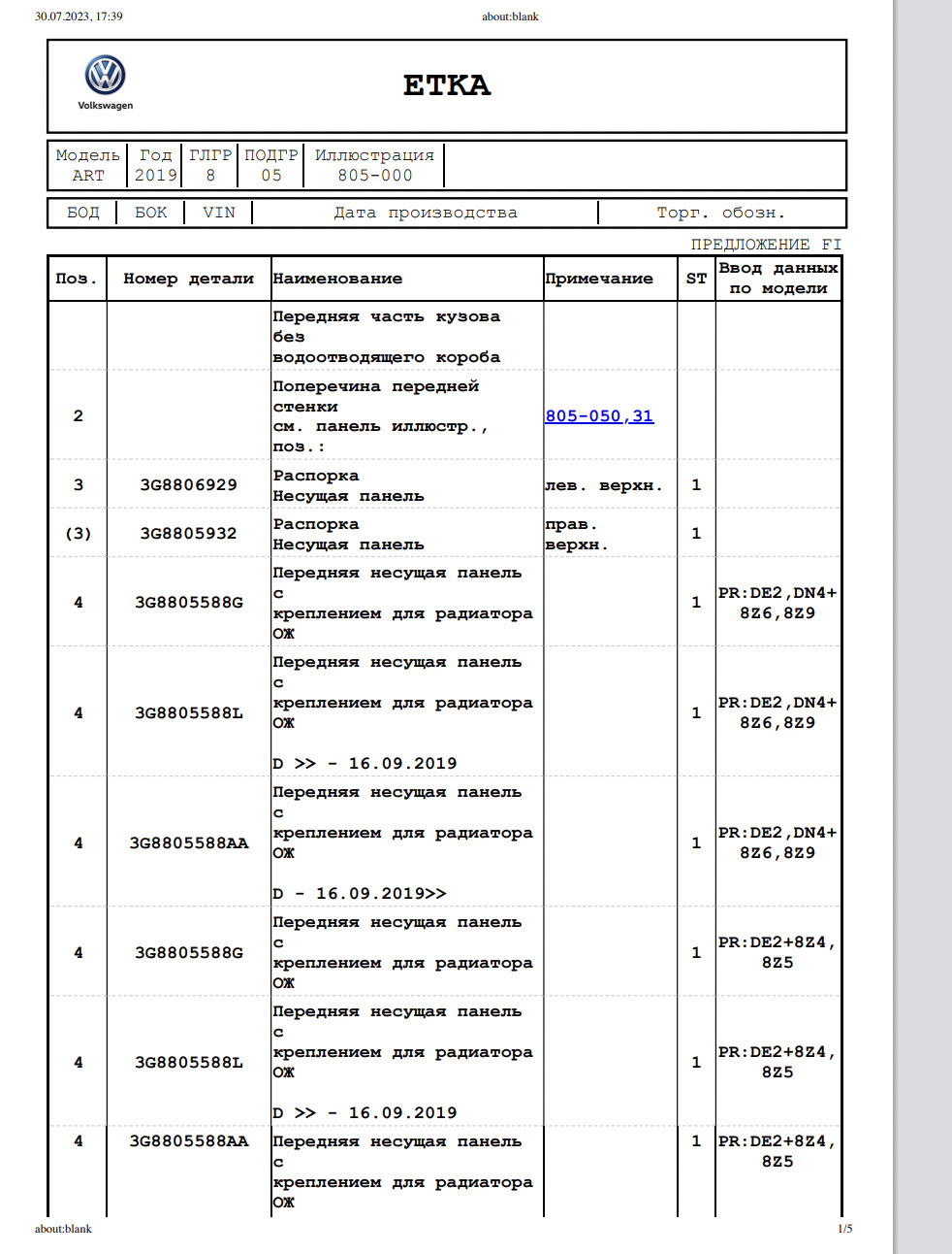 ETKA online. Большое обновление. — Сообщество «Volkswagen Club» на DRIVE2