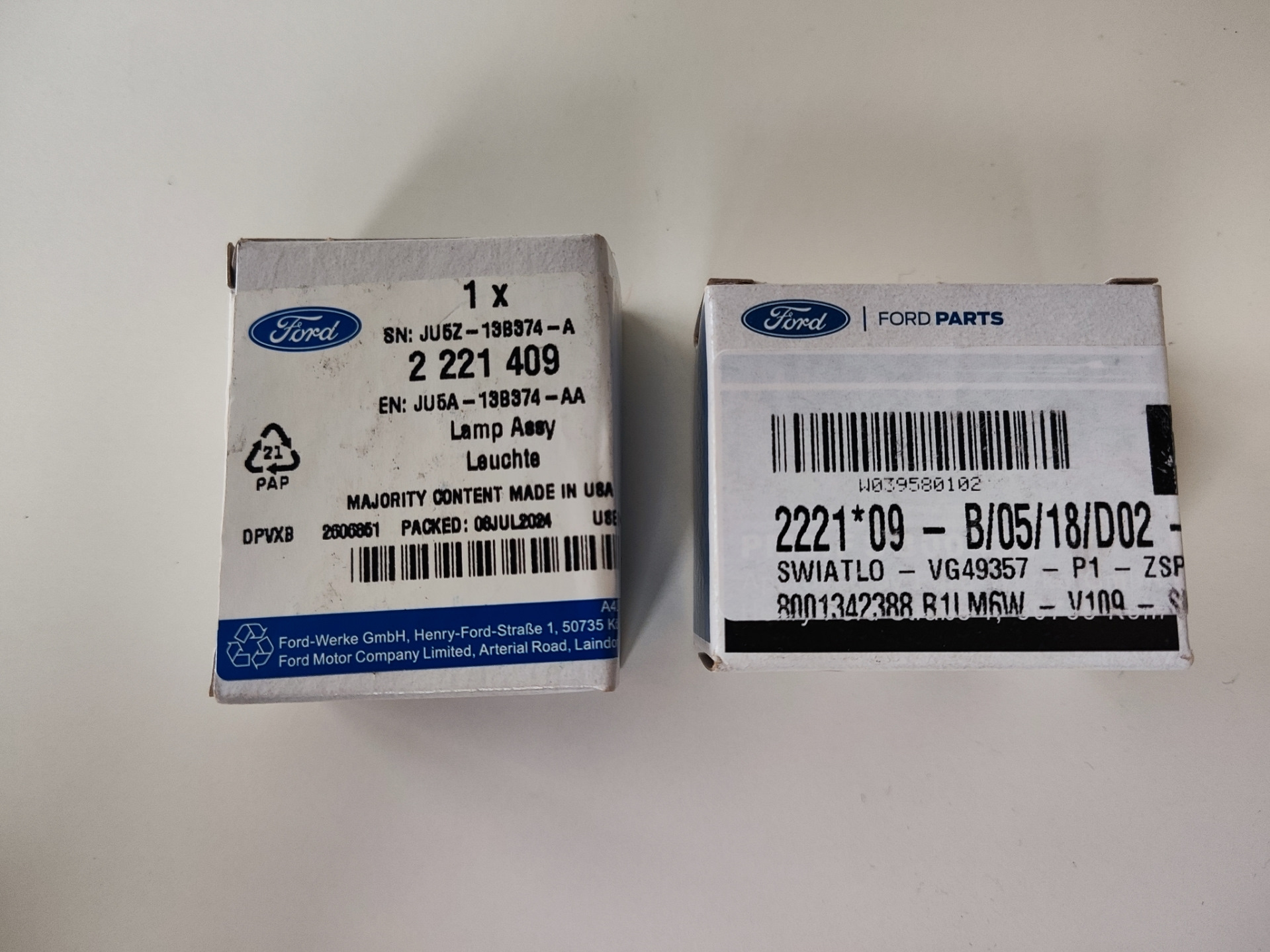 Оригинальная LED подсветка в зеркалах — Ford S-Max (2G), 2 л, 2016 года ...