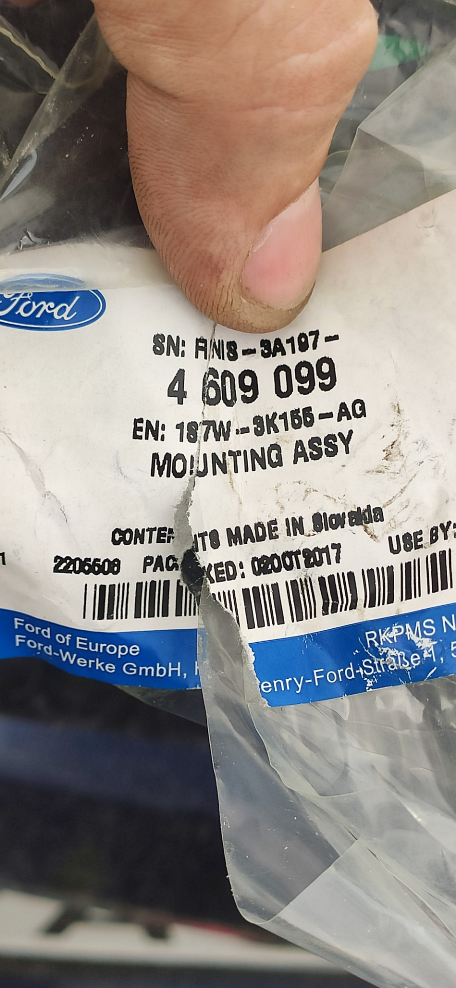 4609099 Опора амортизатора передней подвески / Mondeo-III 00-07 Ford ...