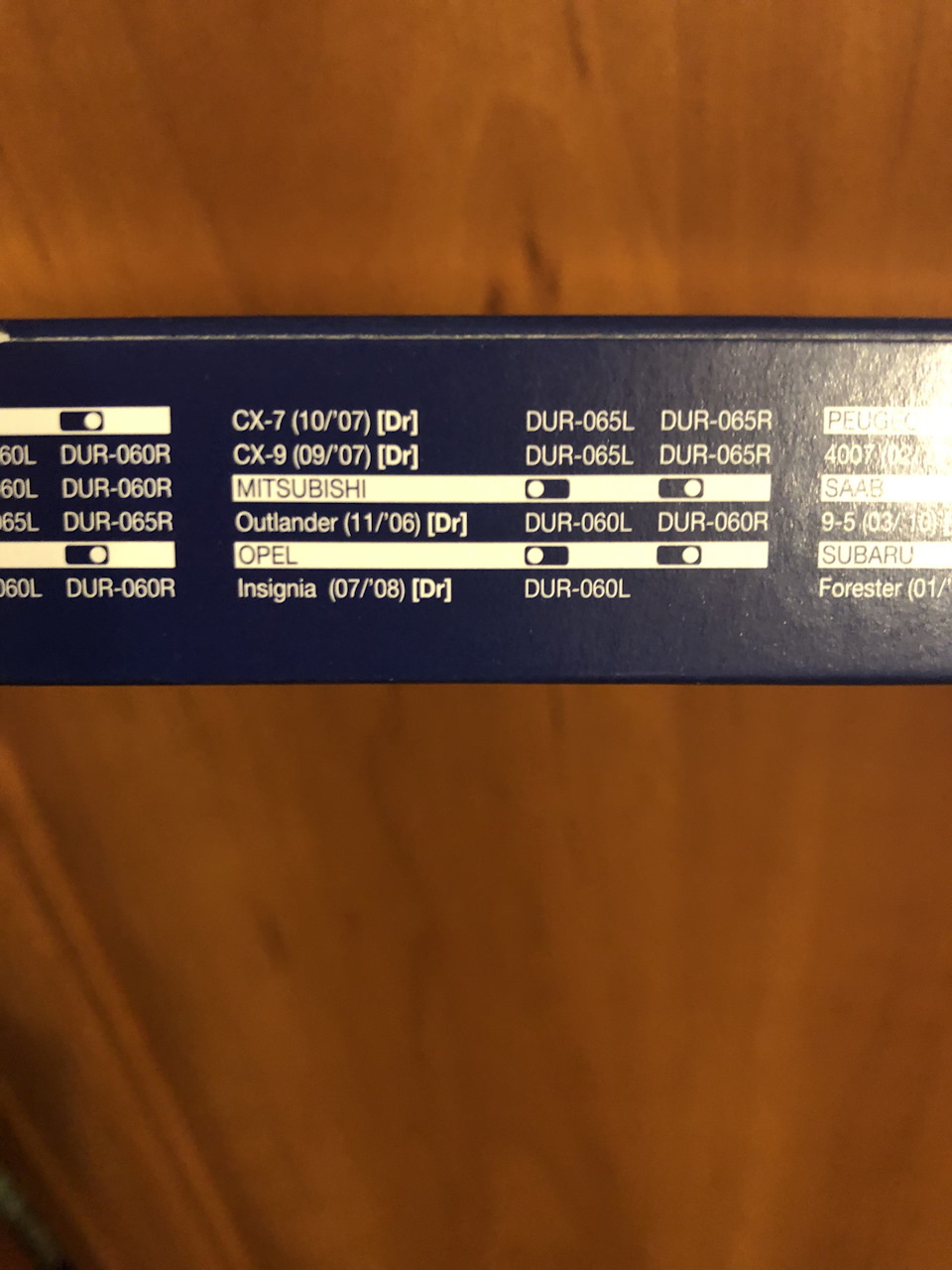 DUR065R Щетка стеклоочистителя 650mm гибридная RHD DUR-065R DENSO ...