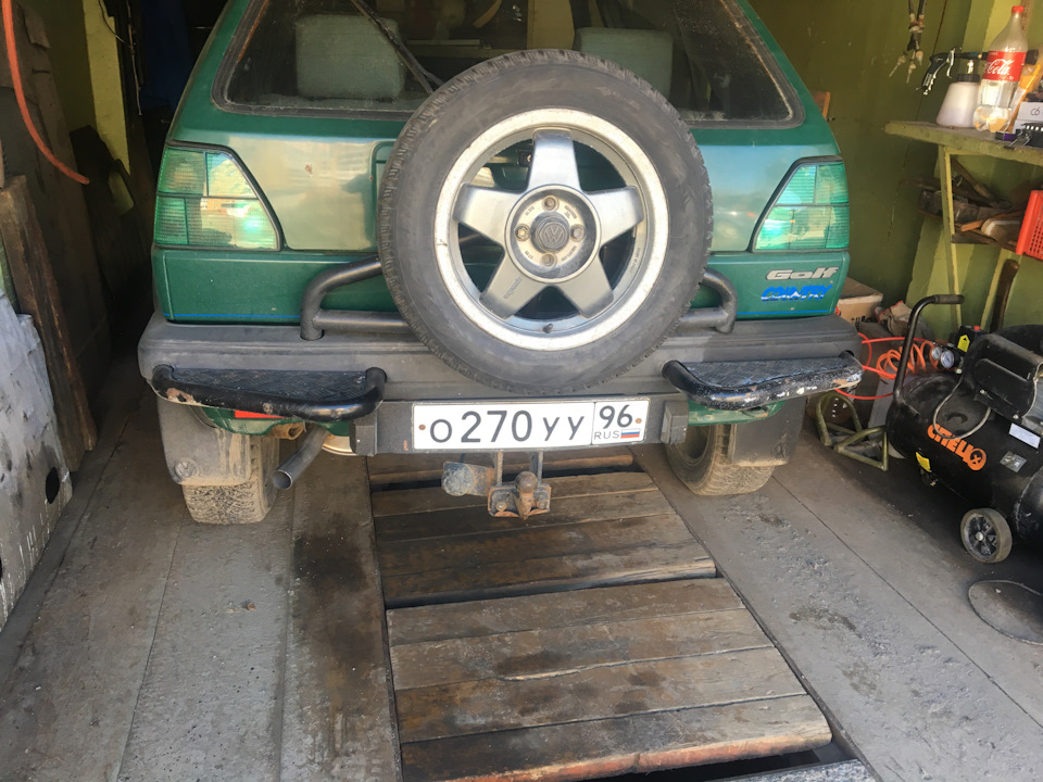 Глушитель на месте — Volkswagen Golf Country, 1,8 л, 1991 года | своими ...