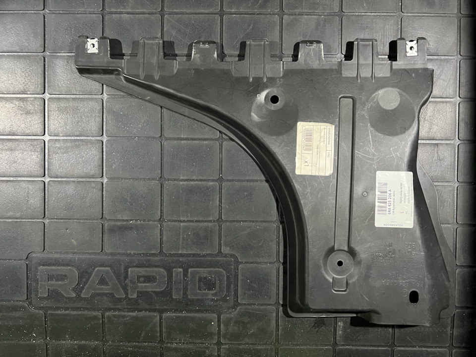 Аэродинамика. Обшивки заднего бампера. — Skoda Rapid (2G), 1,4 л, 2021 ...