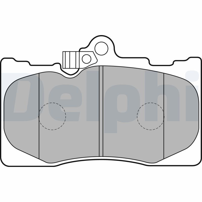 LP2122 Колодка тормозная набор. Передняя ось Delphi | Запчасти на DRIVE2