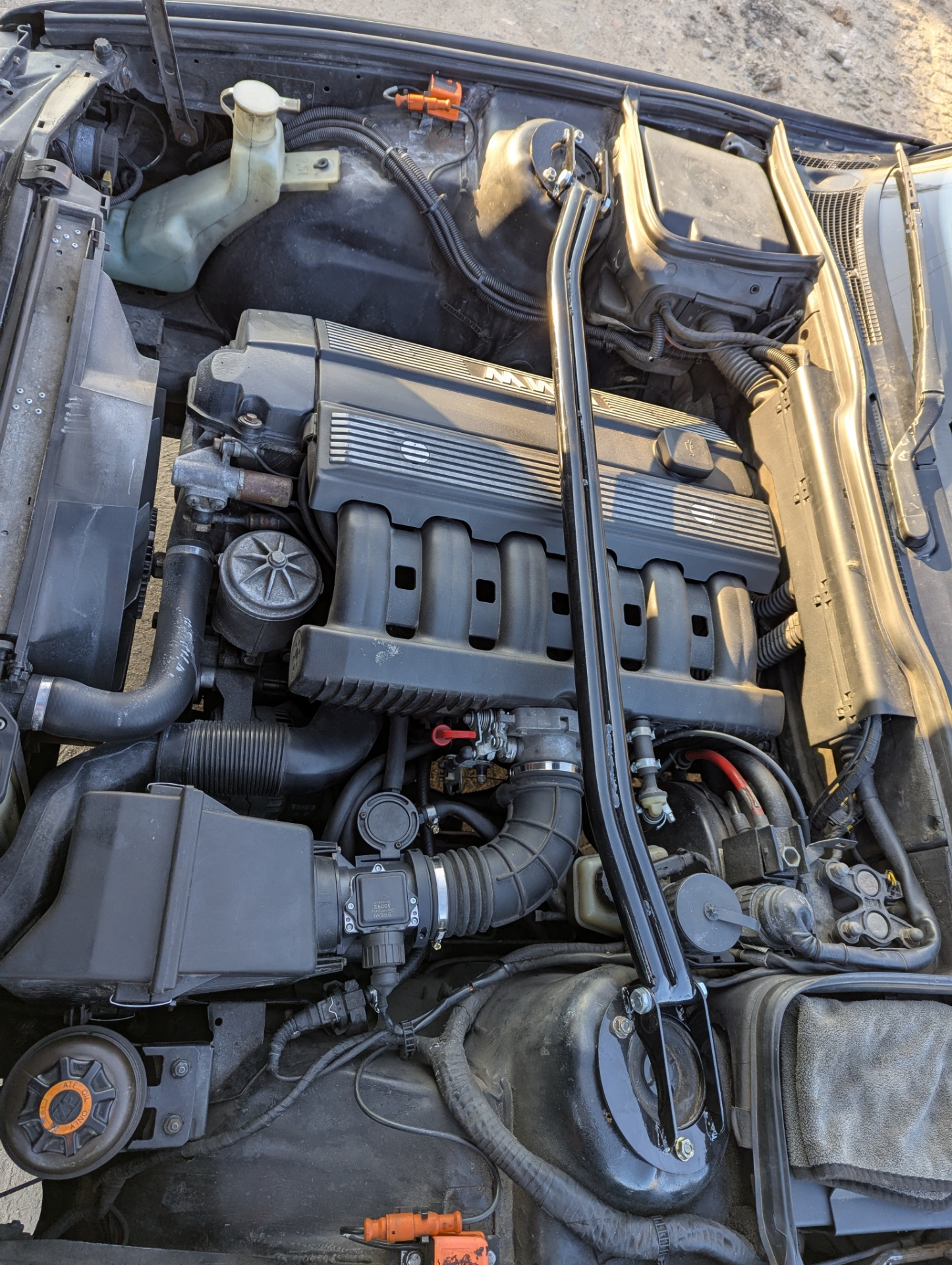 [ЗАЦЕНИТЕ] Установка передней распорки BMW E34 M50B20 — BMW 5 series (E34), 2 л, 1993 года ...