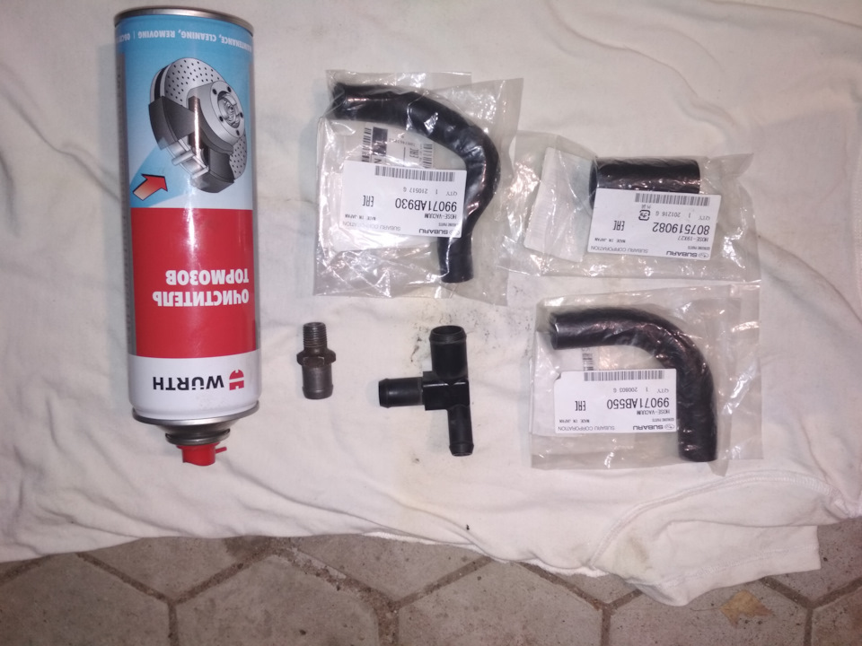 Замена картриджа турбины, шлангов вторички + ремонт выхлопной системы ...