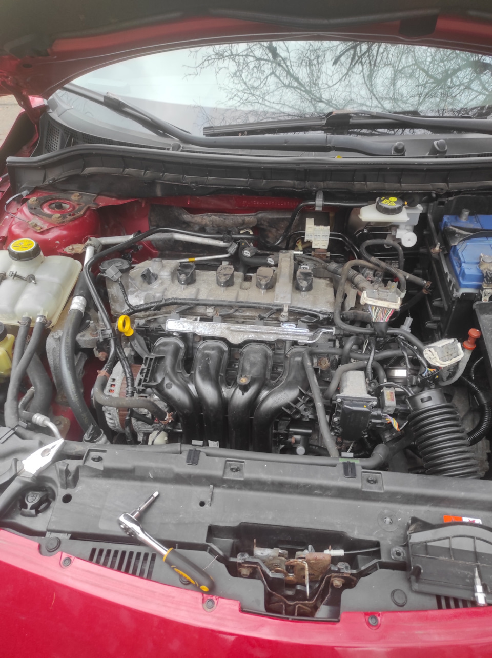 Замена прокладки крышки ГБЦ — Mazda 3 (2G) BL, 1,6 л, 2011 года ...