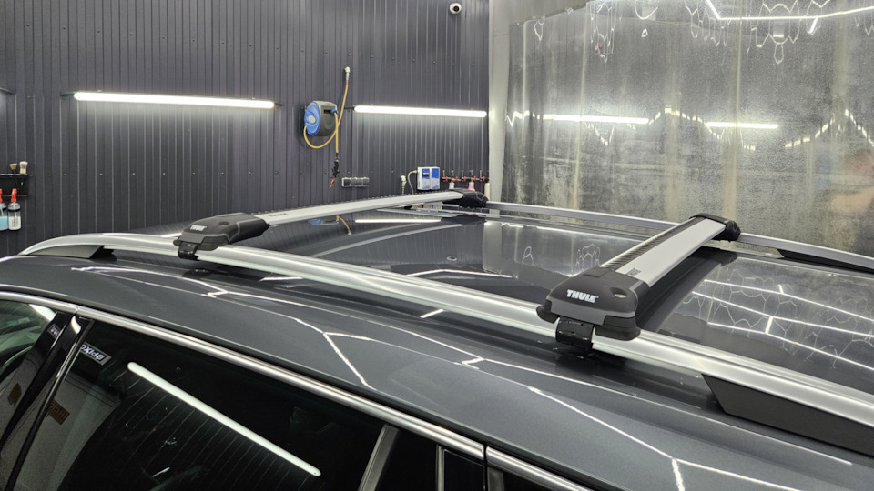 Бокс LUX Tavr 175 + Thule 9582 wingbar edge — Skoda Kodiaq (1G), 2 л ...