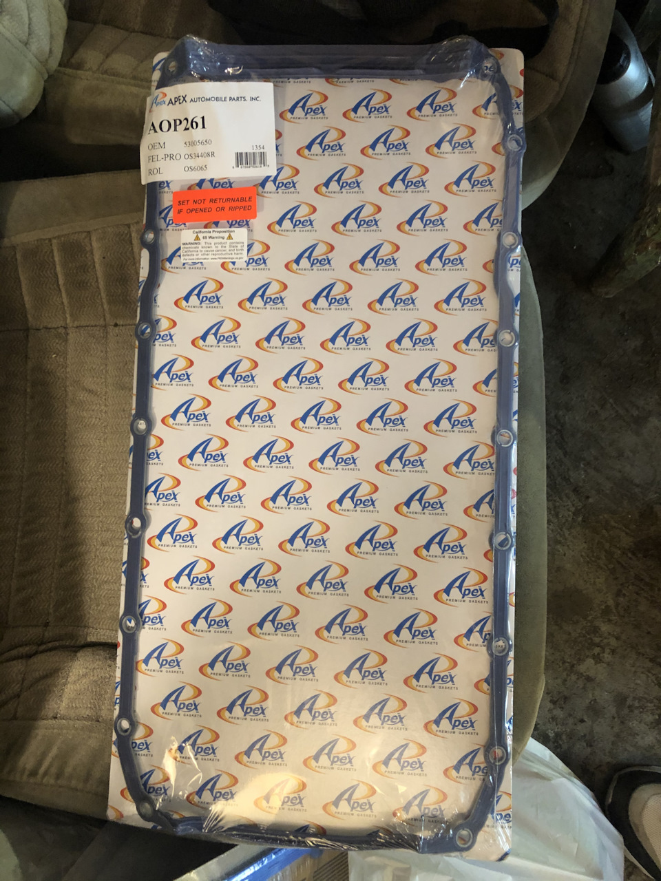 53005650 Прокладка поддона картера двигателя Chrysler | Запчасти на DRIVE2