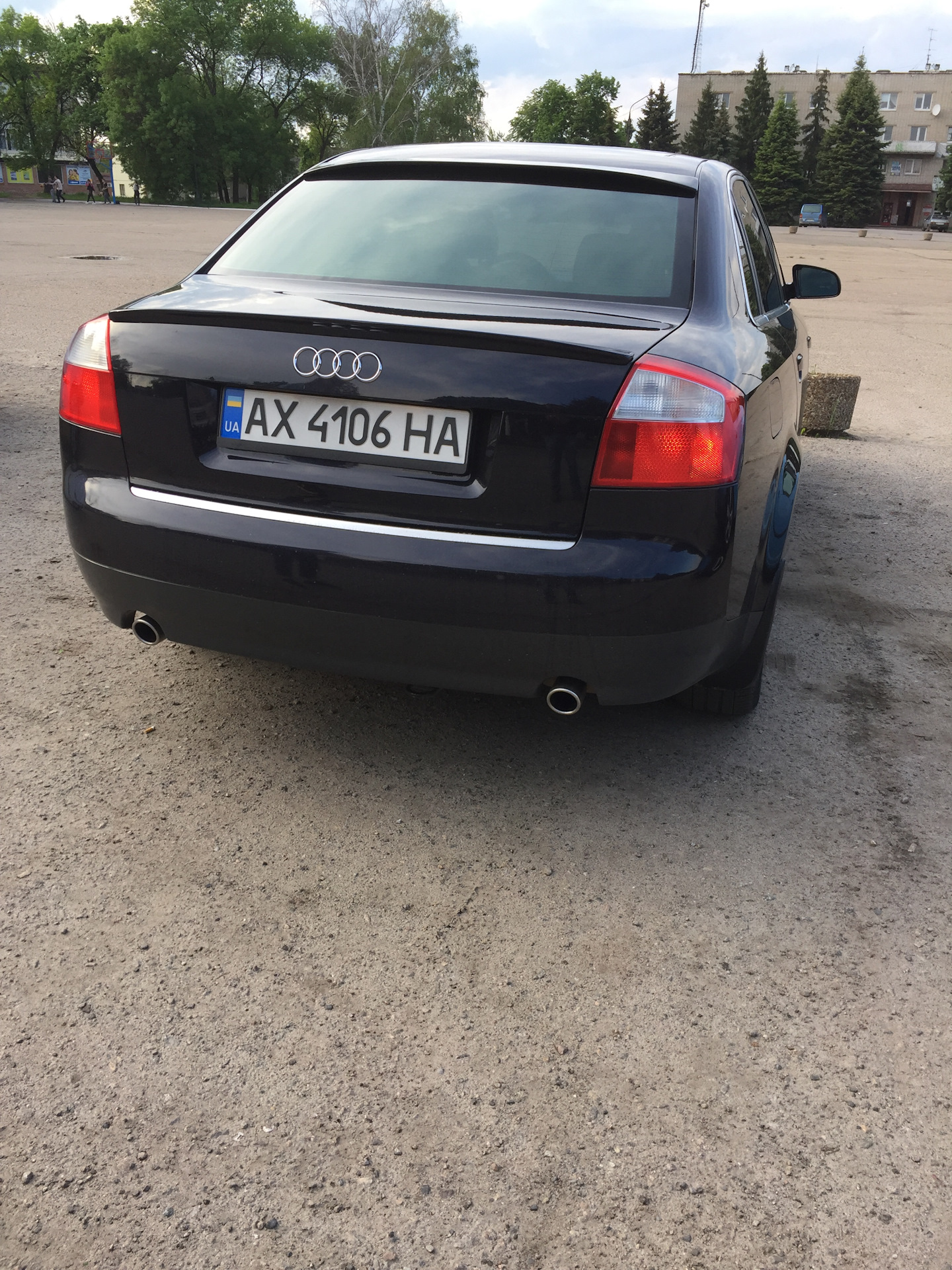 На пути к s line 1. Лип спойлер и козырёк — Audi A4 (B6), 2,4 л, 2002 года | стайлинг | DRIVE2