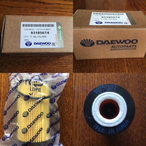 93185674 Фильтр масляный GM | Запчасти на DRIVE2