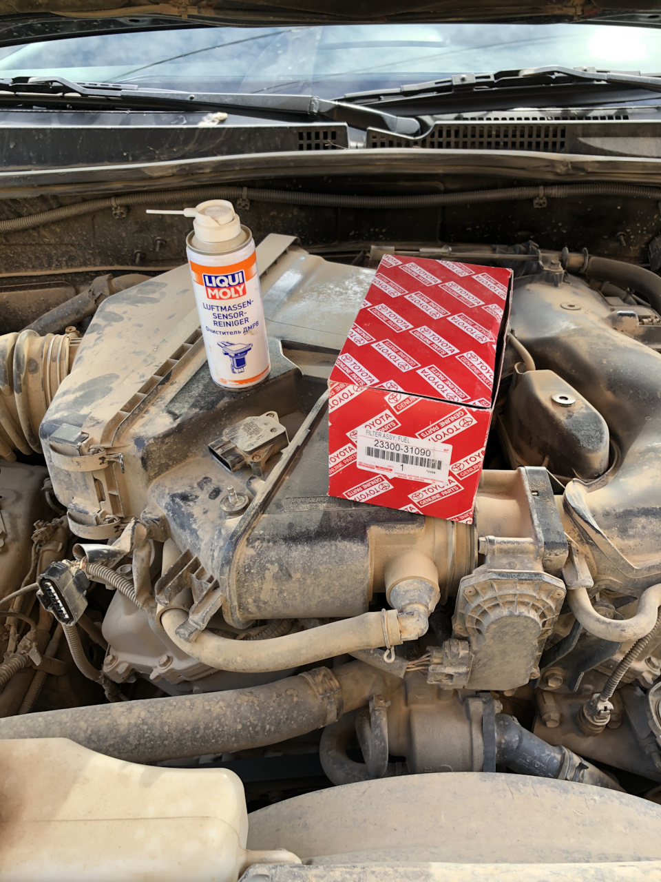 Замена фильтров — Toyota Land Cruiser Prado 120-series, 4 л, 2007 года ...