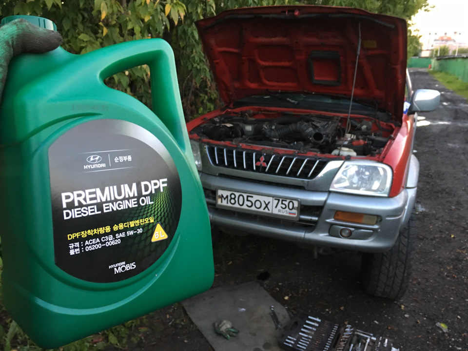 Замена масла: апельсины для свиньи — Mitsubishi L200 (3G), 2,5 л, 2000 ...